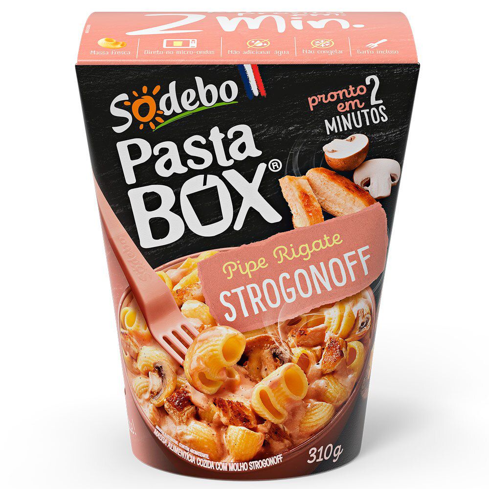 PastaBox Pipe Rigate Strogonoff Sodebo 310g | Mambo Supermercado São ...