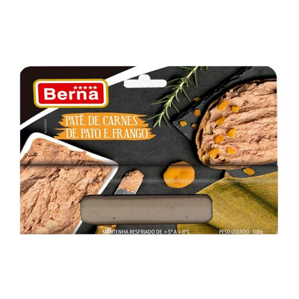 Patê de Carnes de Pato e Frango Berna 100g | Mambo Supermercado São ...