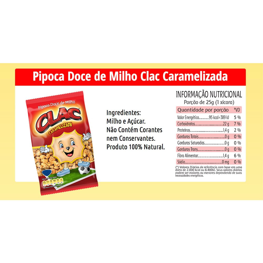 Pipoca Doce Clac 170g | Mambo Supermercado São Paulo - Mambo ...