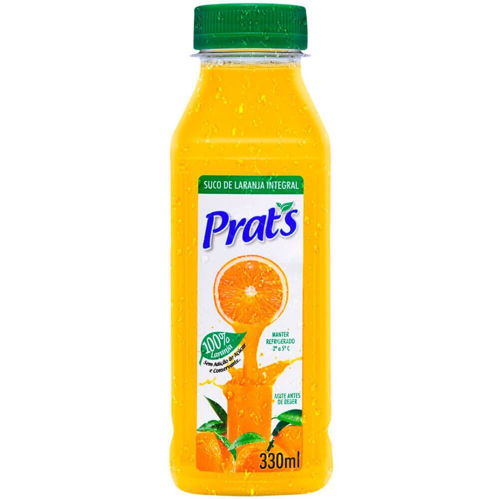 Suco de Laranja Integral Refrigerado Prat's 330ml |Mambo Supermercado ...