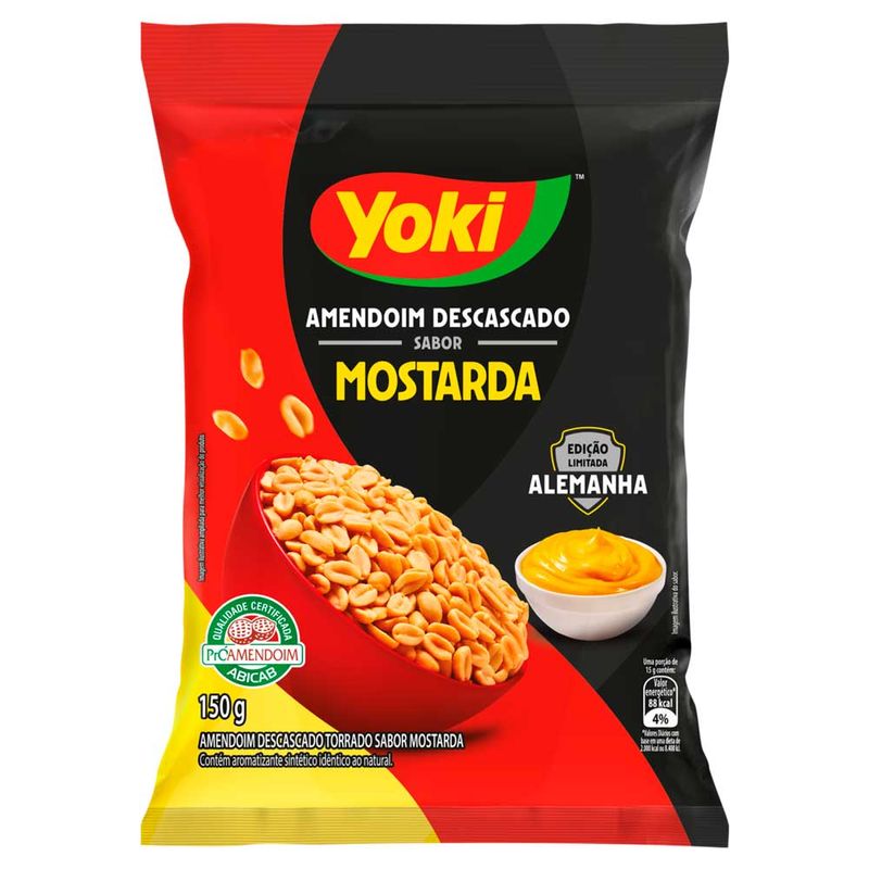 Amendoim Torrado sem Casca Mostarda Yoki 150g Mambo Supermercado São ... Amendoim Torrado sem Casca Mostarda Yoki 150g Mambo Supermercado São ...