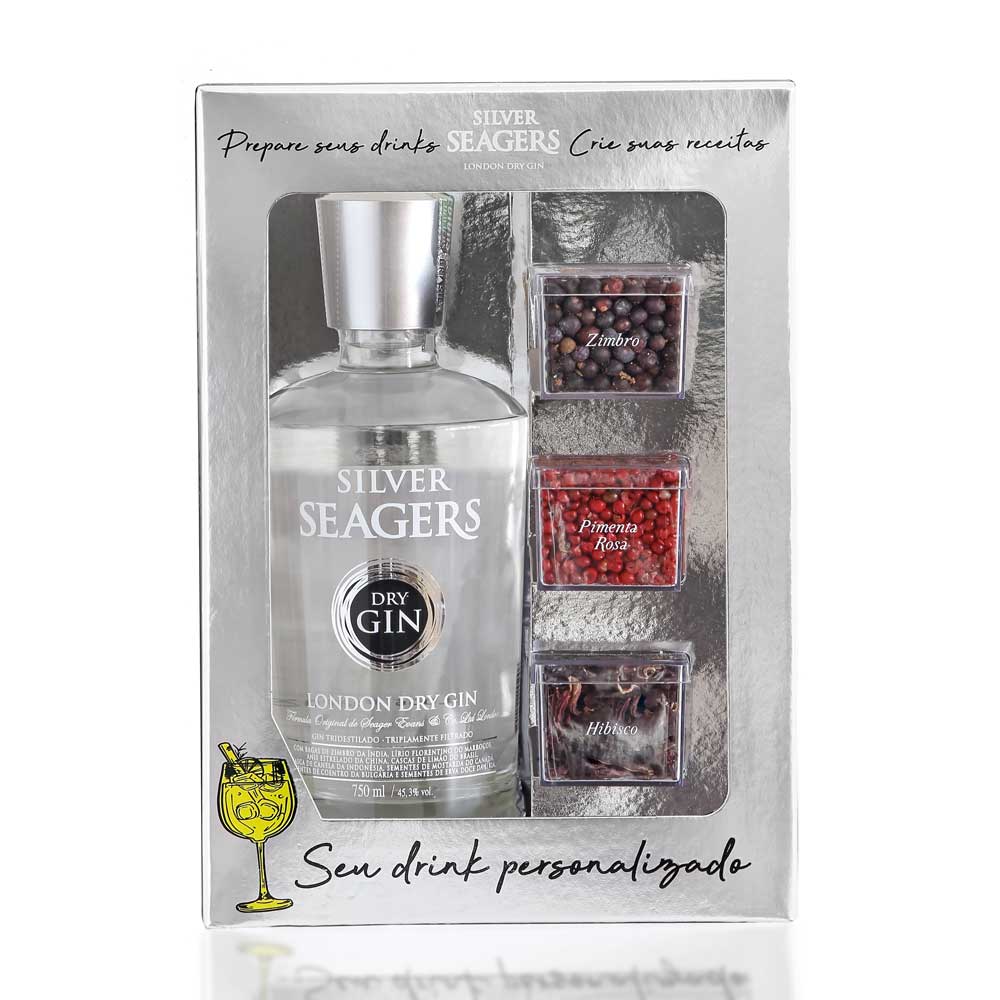 Kit Gin Silver Seagers 750ml Mambo Supermercado São Paulo