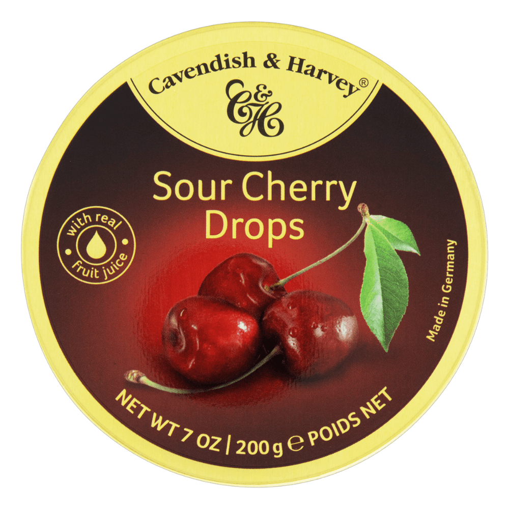 Bala Alemã Cereja Cavendish & Harvey Lata 200g Mambo Supermercados São ...