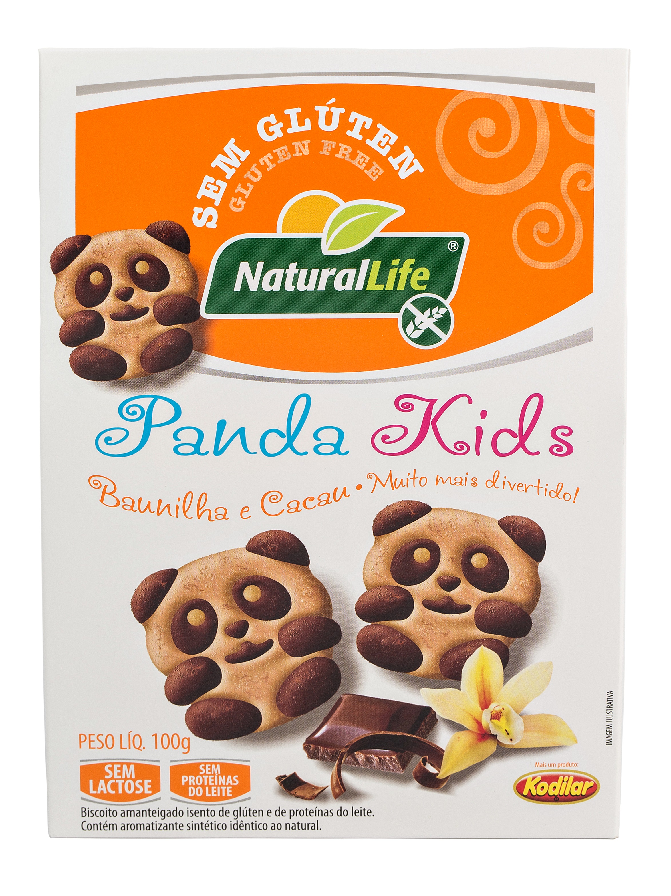 Biscoito Panda Kids de Baunilha e Cacau Kodilar 100g Mambo Supermercado ...