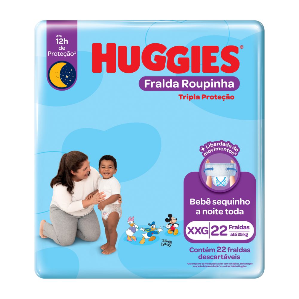 Fralda Huggies Tripla Proteção XXg 22 Unidades |Mambo Supermercado São ...