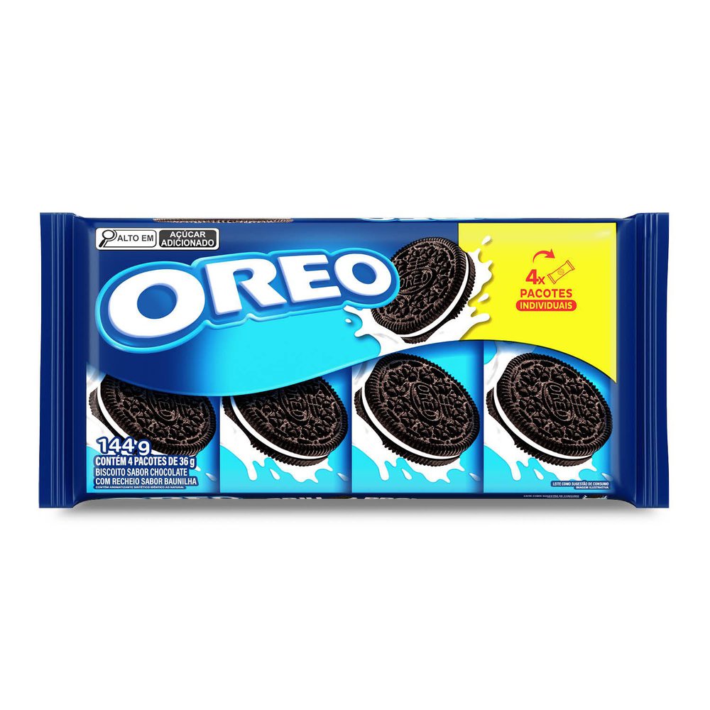 Biscoito Recheado Oreo Original Multipack 144g | Mambo Supermercado São ...