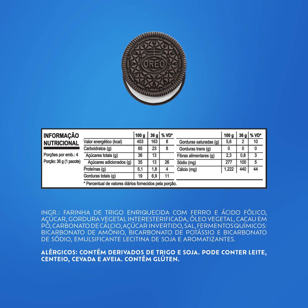 Biscoito Recheado Oreo Original Multipack 144g | Mambo Supermercado São ...