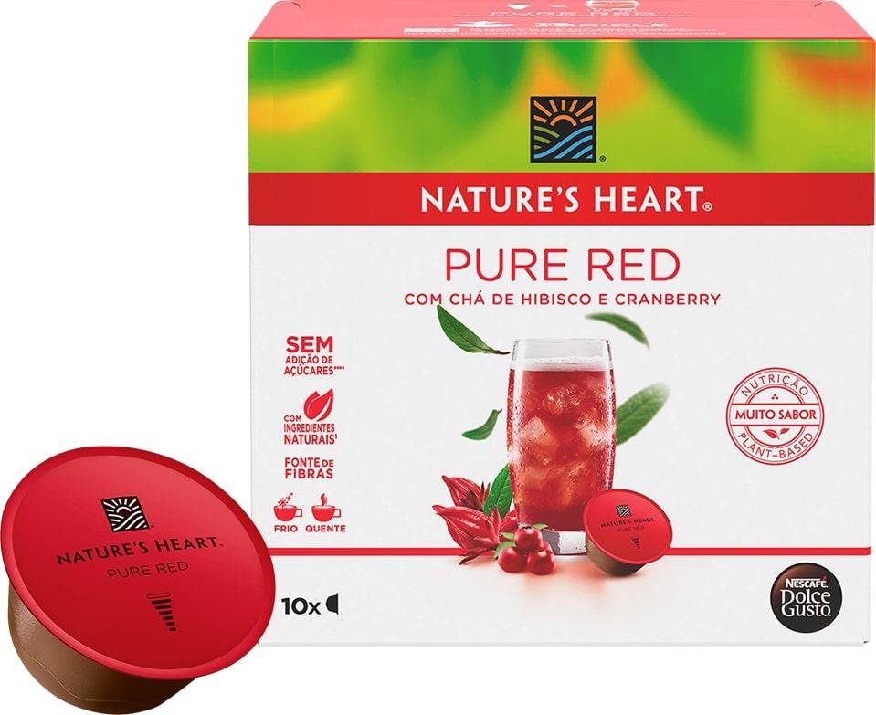 Chá Pure Red natures Heart 60g 10 capsulas Mambo Supermercado São Paulo ...