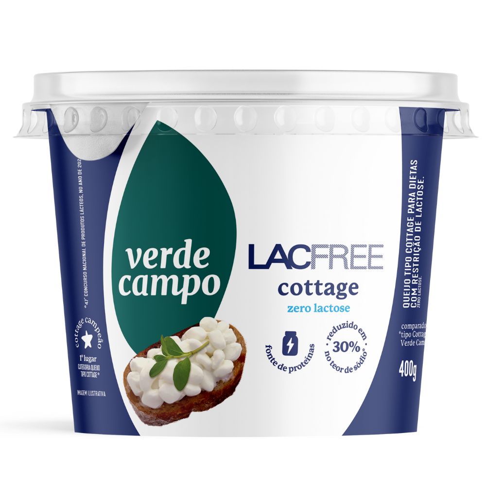 Queijo Tipo Cottage LacFree Sem Lactose Verde Campo 400g |Mambo ...