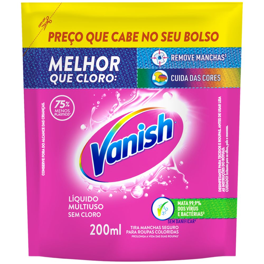 Tira Manchas Líquido Multiuso Vanish Sachê 200ml |Mambo Supermercado ...