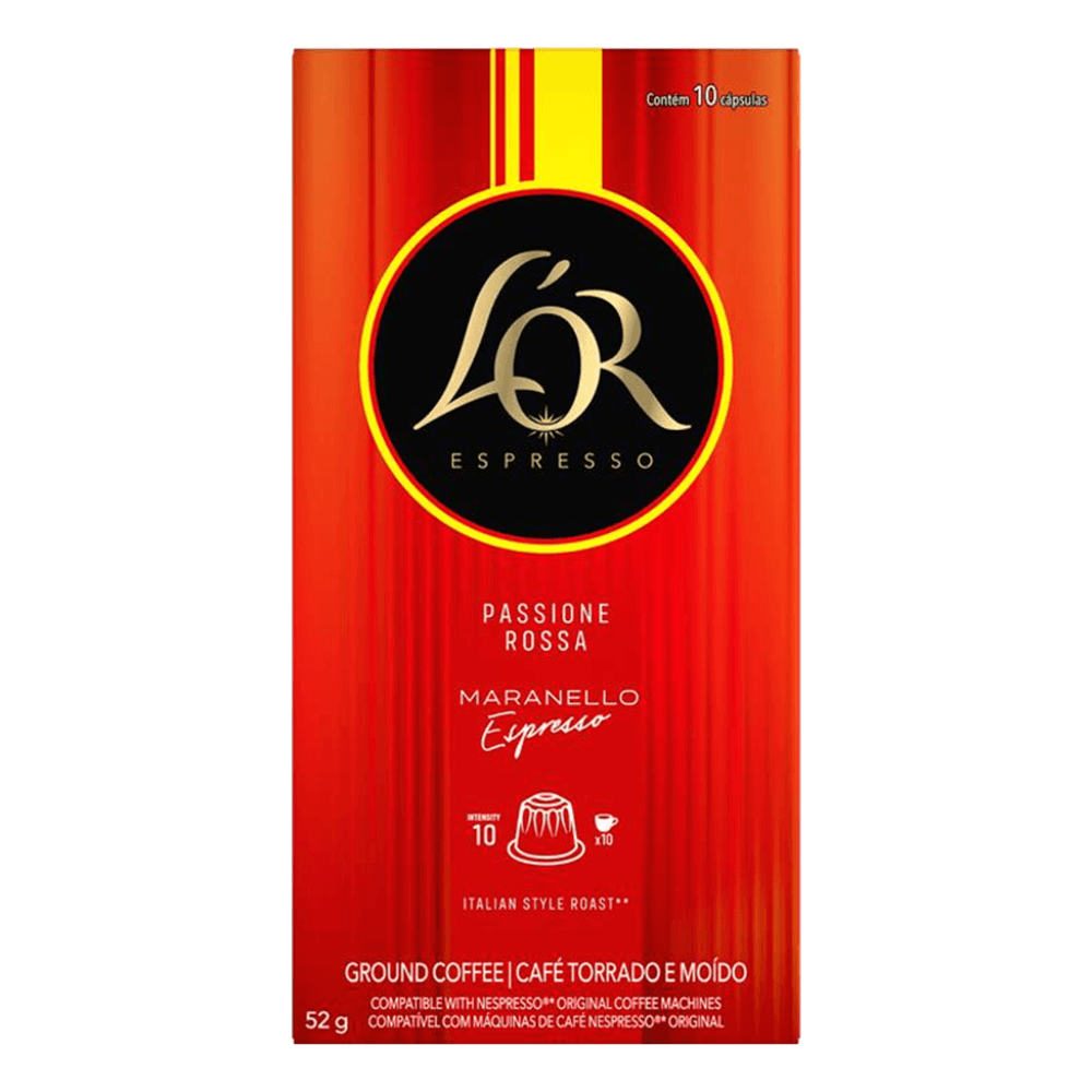 Cápsula de Café Maranello Espresso L'or 52g com 10 Unidades |Mambo ...