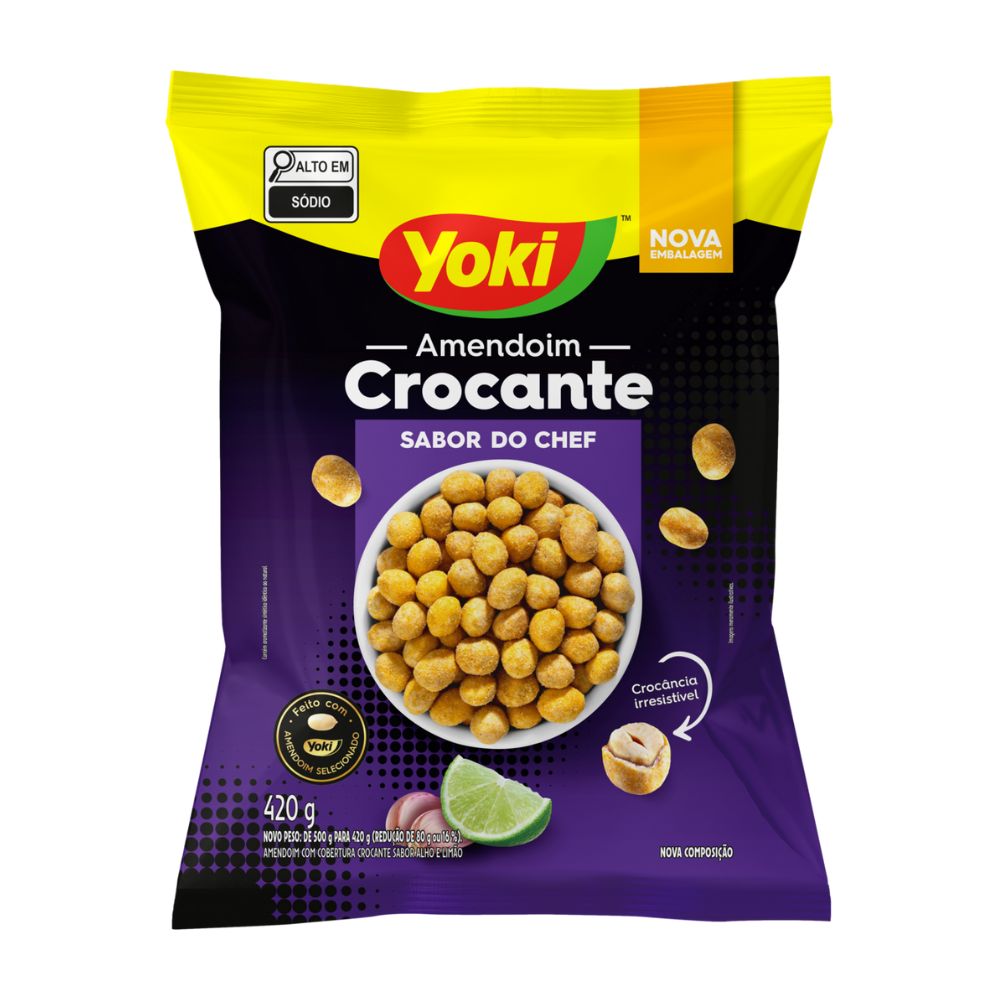 Amendoim Crocante Sabor do Chef Yoki 420g |Mambo Supermercado São Paulo ...