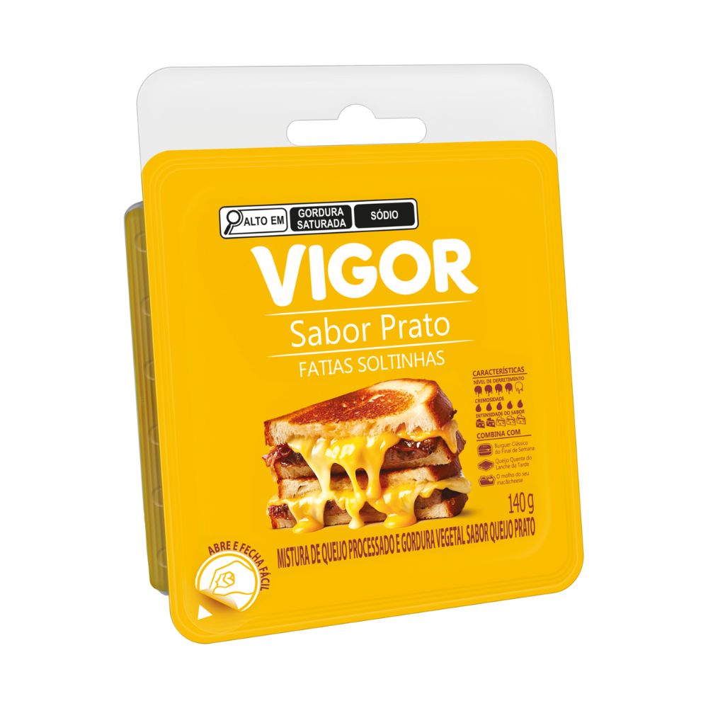 Queijo Processado Sabor Prato Fatiado Vigor 140g |Mambo Supermercado ...