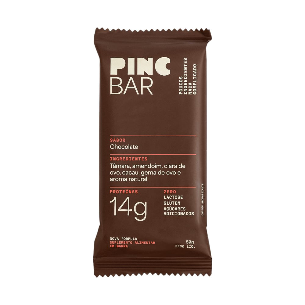 Barra de Proteína Chocolate Sem Lactose Pincbar 50g |Mambo Supermercado ...