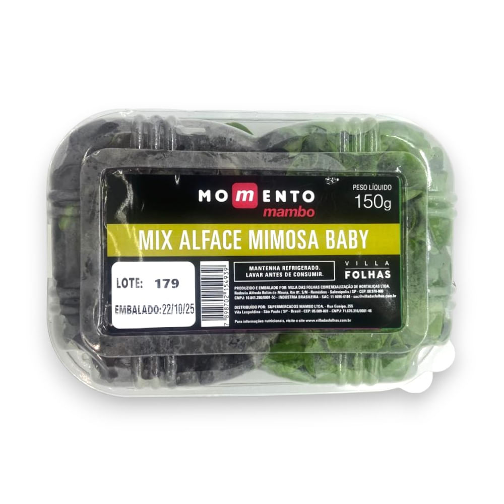 Mix Alface Mimosa Baby Momento Mambo 150g |Mambo Supermercado São Paulo ...